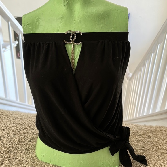 Body Central | Tops | Just A Cute Little Halter Top Black With A Cute ...